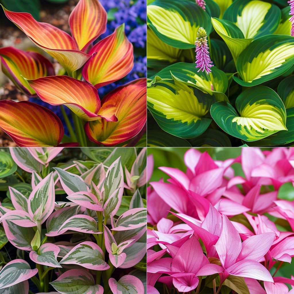 Amazon.com : 125 Pcs Mixed Hosta Jardin Perennials Lily Flower Seeds ...