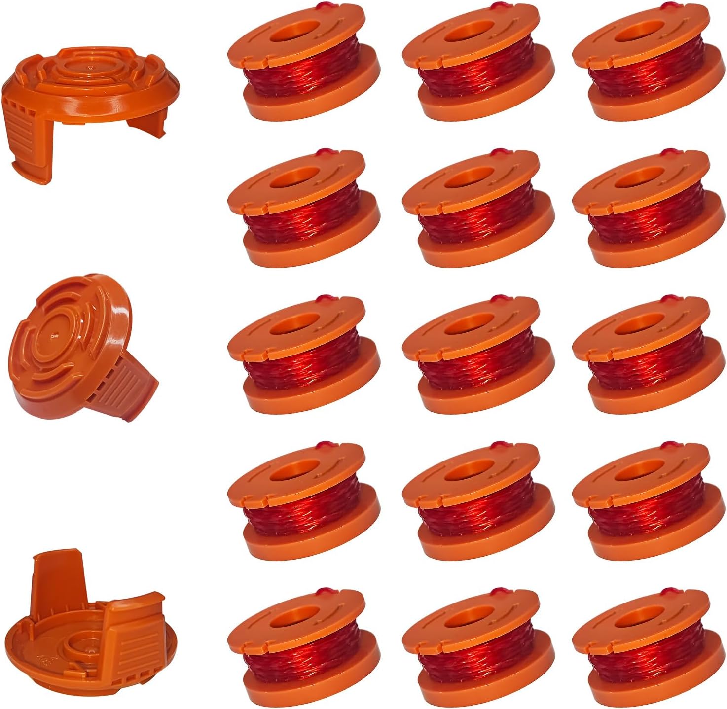 Amazon.com : A ANLEOLIFE 18 Pack WA0010 Weed Eater Line Spool for Worx ...