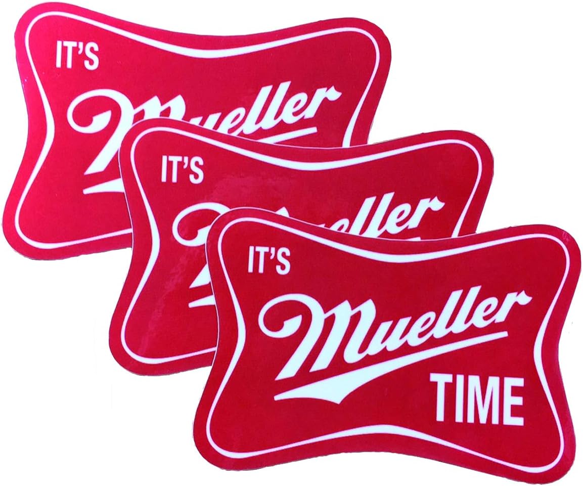 Amazon.com: It's Mueller Time Sticker - 3 Pack : Toys & Games