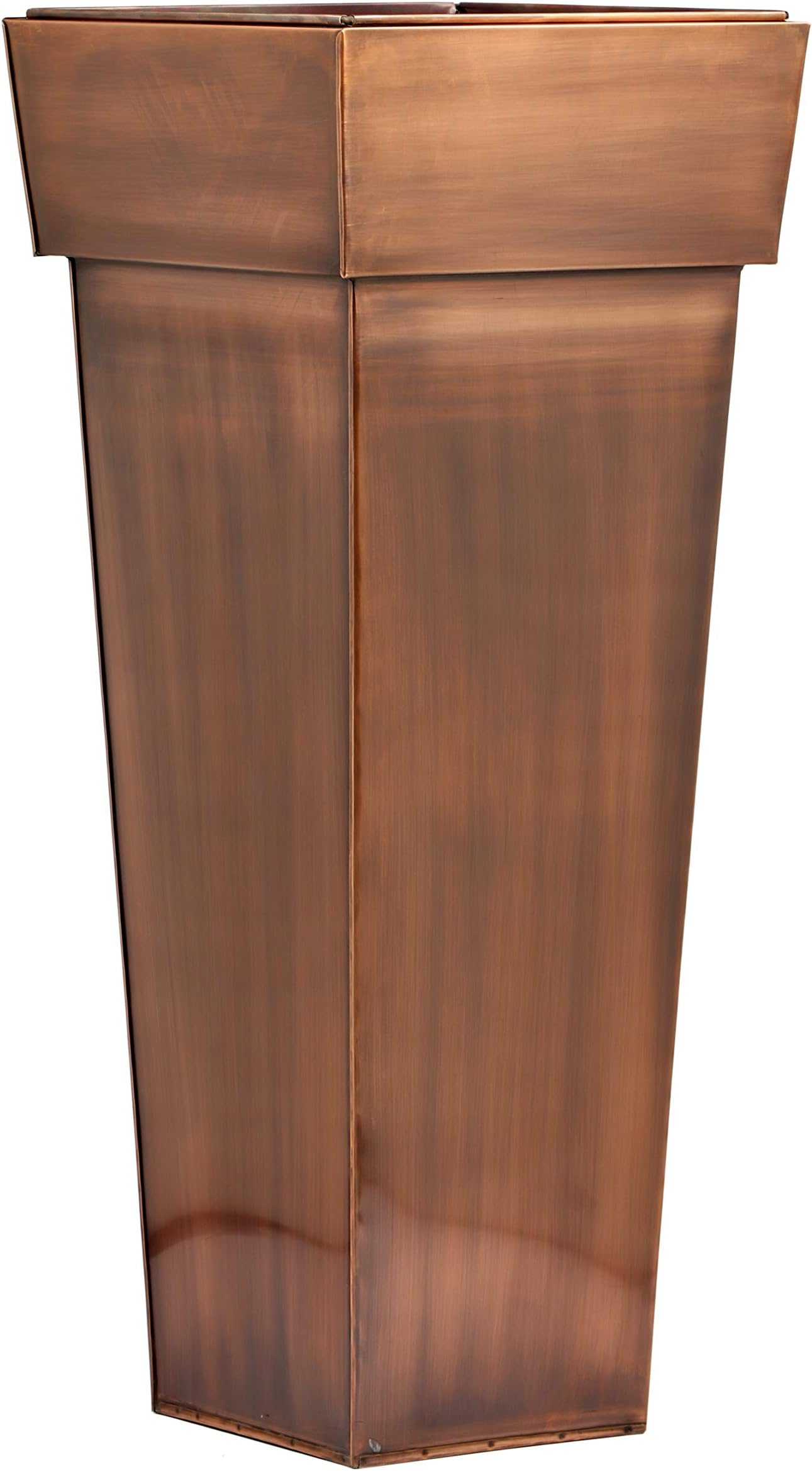 Amazon.com : Achla Designs Large Copper Plated Tapered Planter : Patio ...