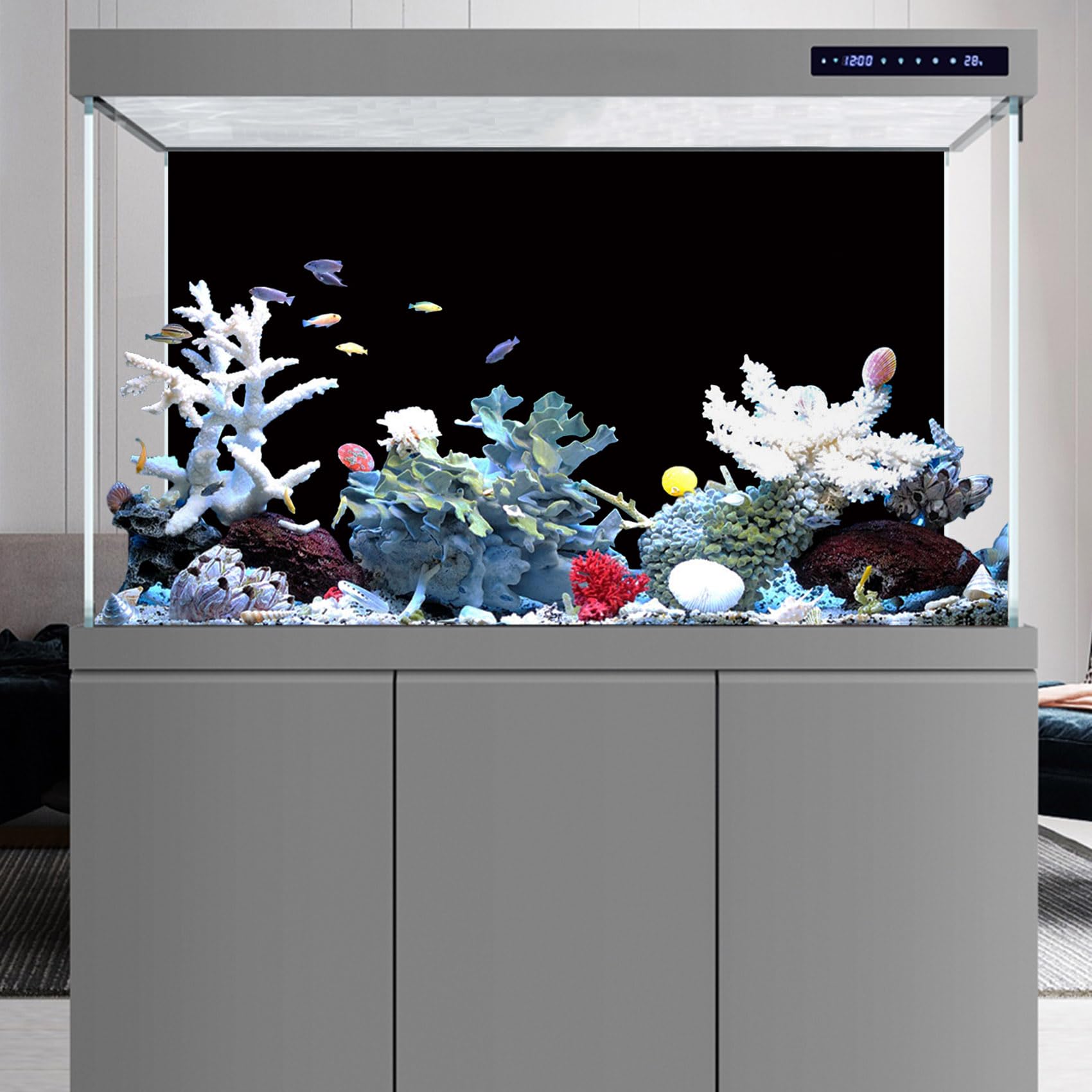 Snapklik.com : Black Fish Tank Background 30x18 Inch Black Fish Tank ...