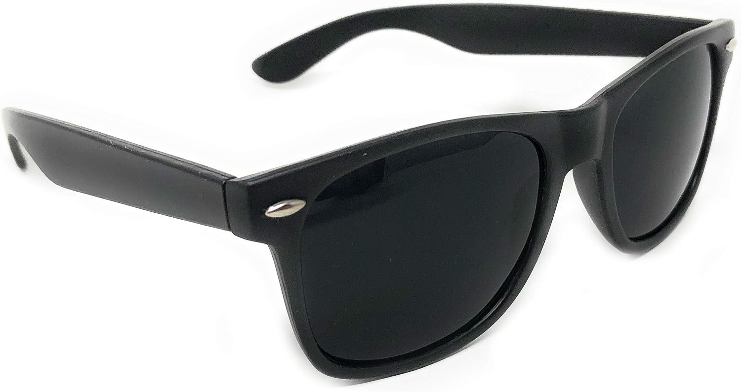 Amazon.com: My Shades - Retro 80's Classic Rectangle Sunglasses (Black ...