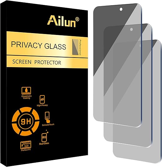 Amazon.com: Ailun Privacy Screen Protector for iPhone 16 Plus/ 15 Plus ...