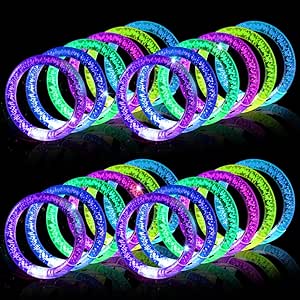 Amazon.com: 50 Pcs Halloween Glow Stick Bracelets, Glow in the Dark ...
