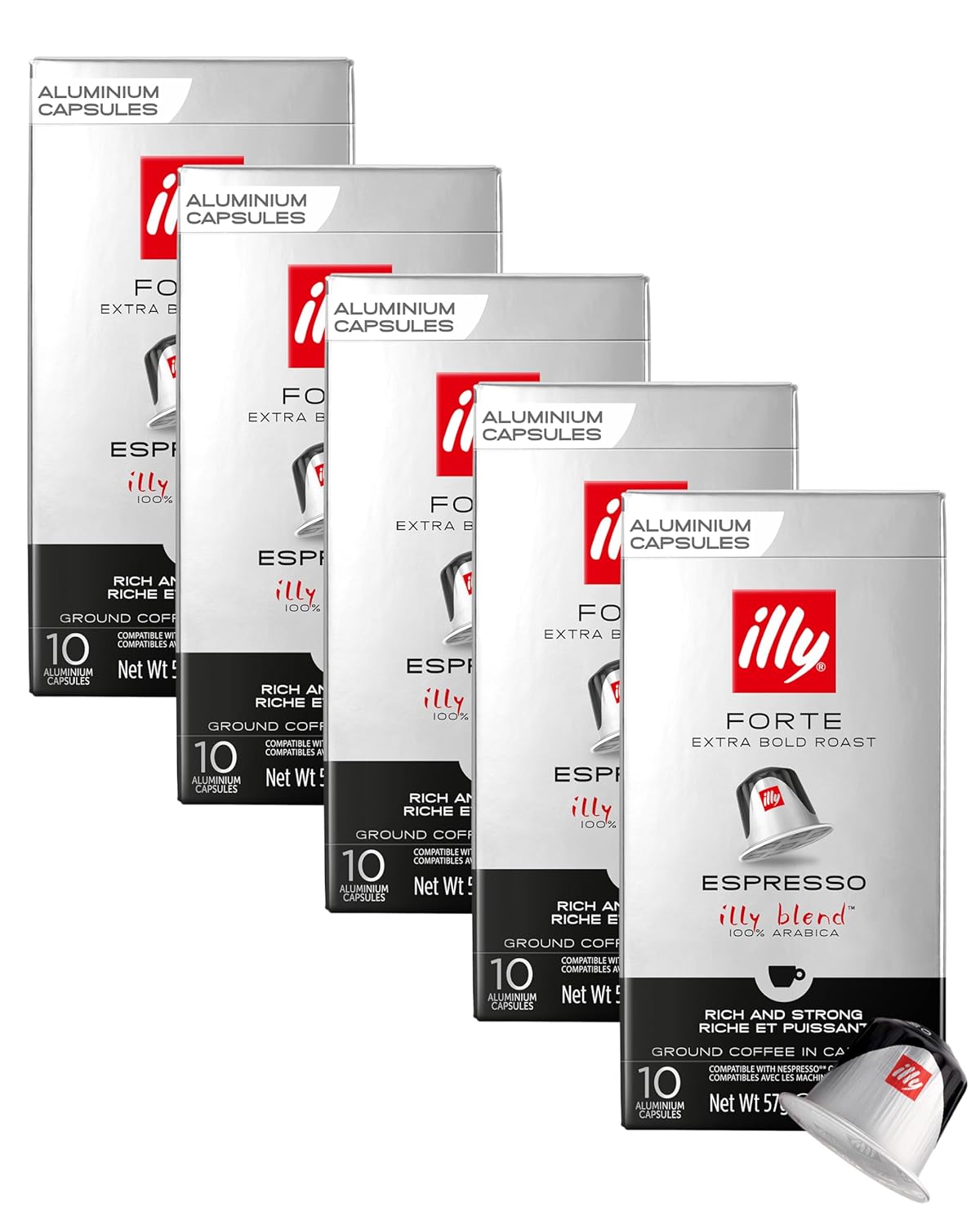 Amazon.com: illy Aluminum Espresso Capsules - Compatible with Nespresso ...