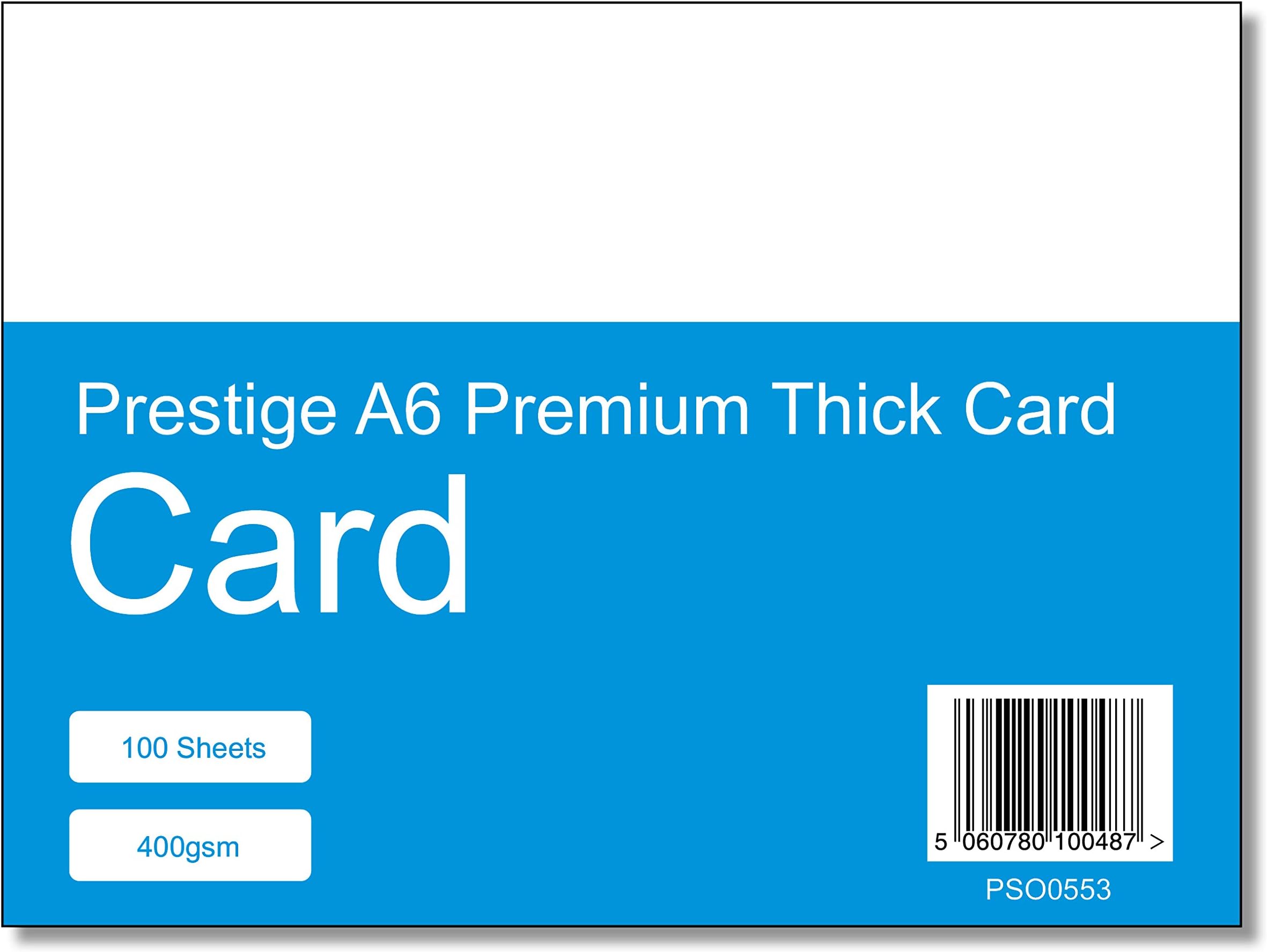 Prestige Premium Thick 400gsm Craft Card White A3 - 50 Sheets : Amazon ...