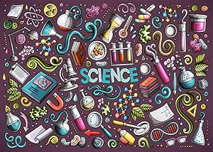 BELECO 15x8ft Fabric Science Creative Backdrop Chemical Experiment ...