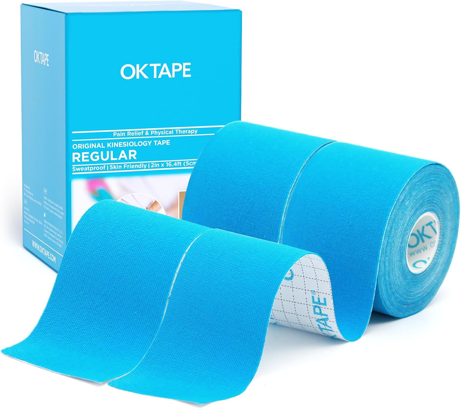 Amazon.com: OK TAPE Regular Original Cotton Kinesiology Tape (2 Pack ...