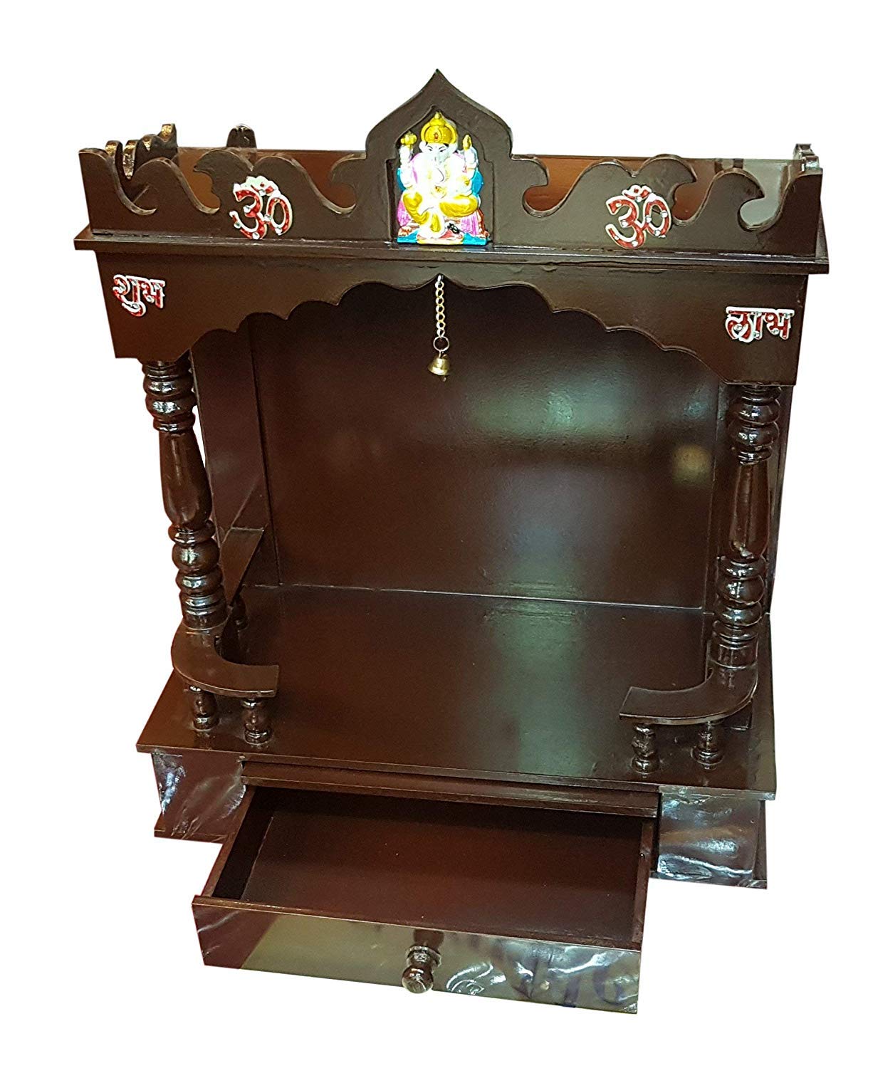 Buy MAHADEV Wooden God Temple/Pooja cabinet/Home Temple/puja mandir ...