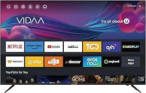 Videocon 55 Inch Edgeless 4K UHD Smart TV with Bluetooth, Voice Mouse ...