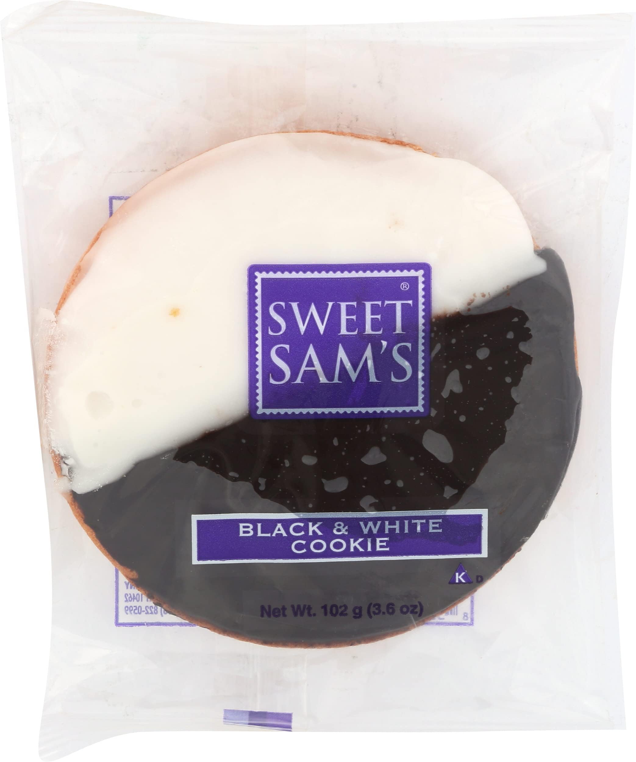 Amazon.com: SWEET SAMS Black & White Cookie, 3.6 OZ : Grocery & Gourmet ...