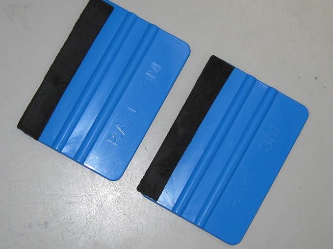 3M Plastic Felt Edge Squeegee 4 inch for Car Vinyl Scraper Decal ...