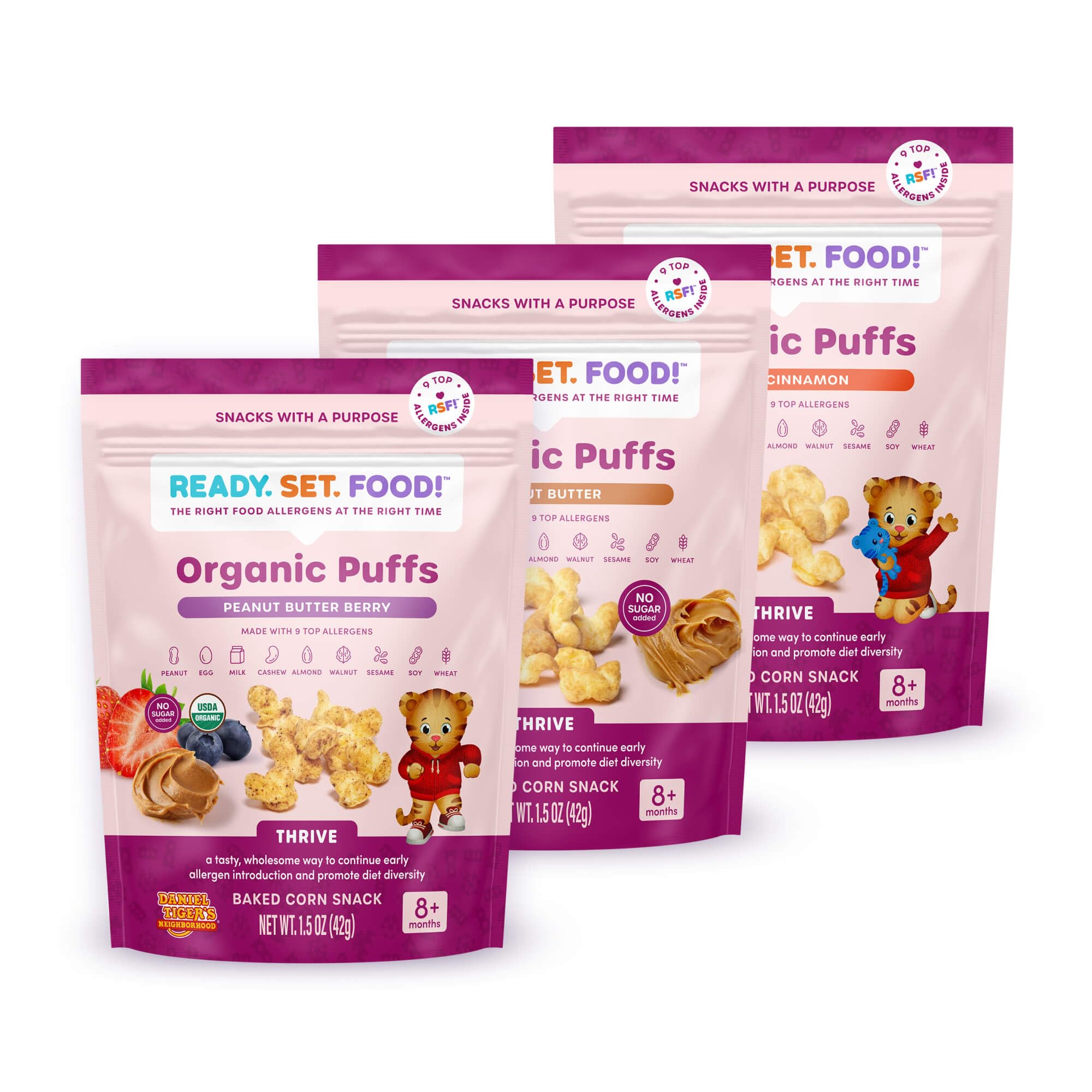 Snapklik.com : Ready Set Food Organic Puffs Early Allergen Introduction ...