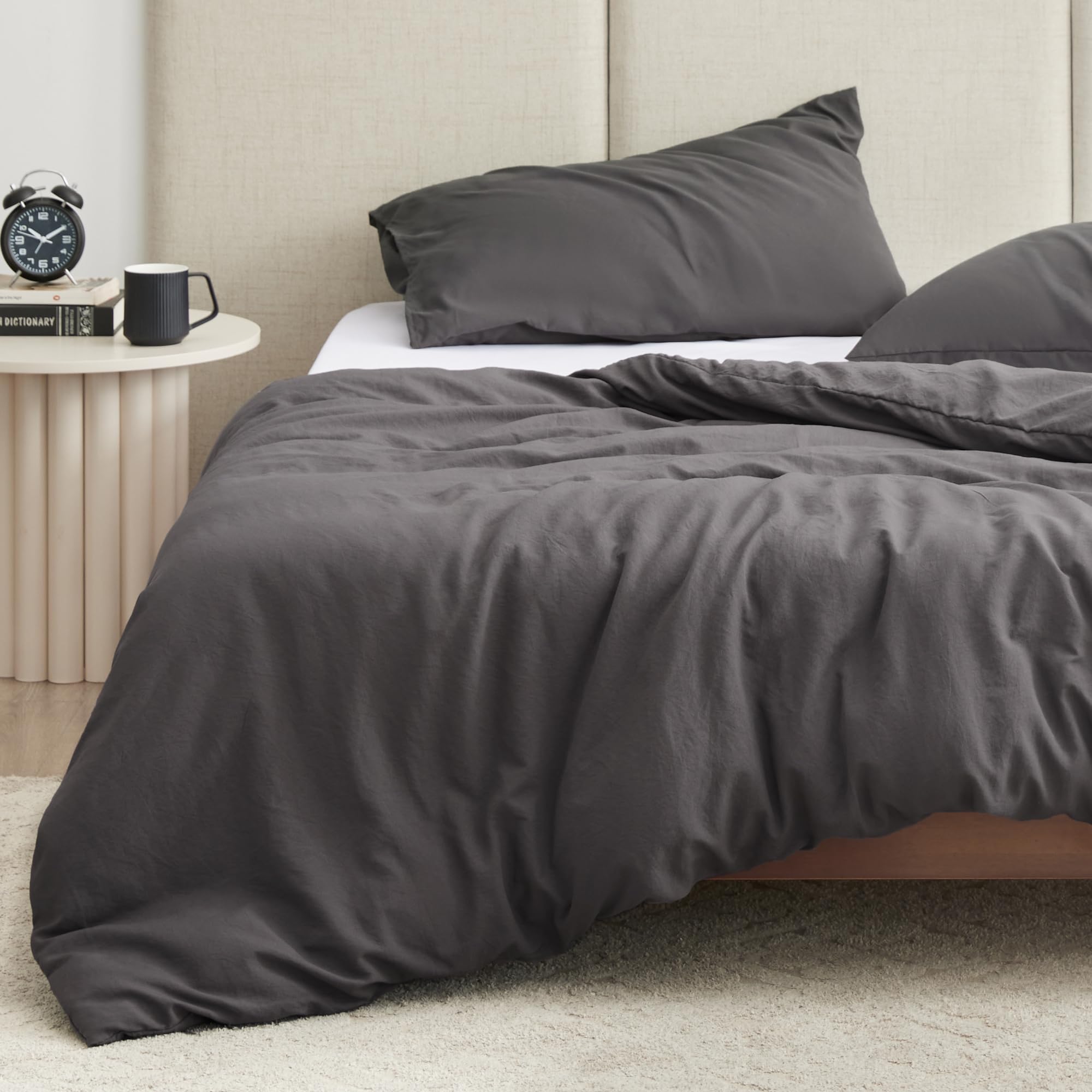 Amazon.com: F.Y.Dreams 100% Washed Cotton Duvet Cover for Weighted ...