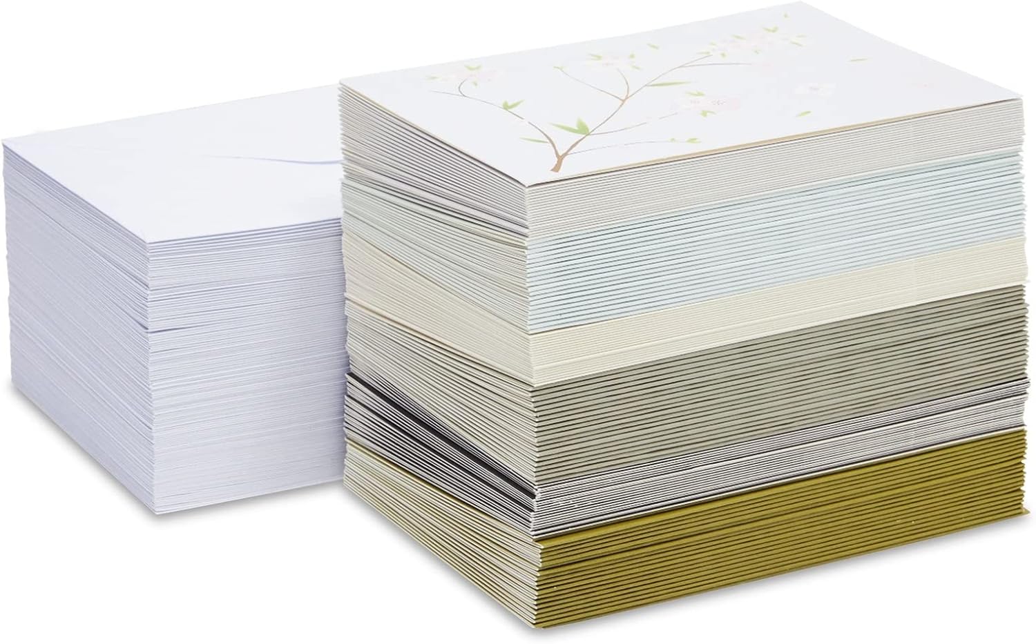 Paquete de 120 tarjetas de notas de flor de cerezo con sobres ...