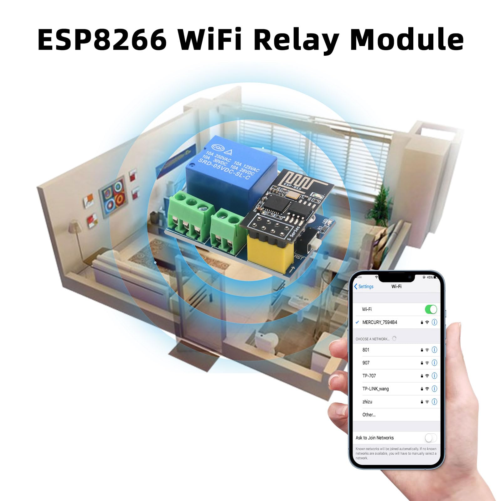 Esp01 01s Wifi Wlan Relais Board Erweiterung Shield Arduino Esp8266