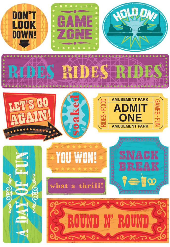 Amazon.com: Karen Foster Acid and Lignin Free Scrapbooking Sticker ...