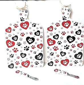 Amazon.com: Temp-tations Set-of-2 Stoneware Cutting Boards w/ 2 ...