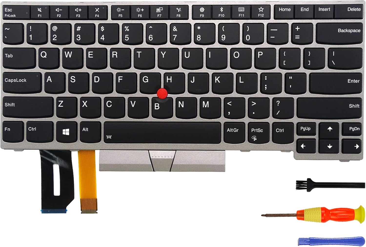 Amazon.com: Silver Replacement Keyboard with Backlit for Lenovo ...