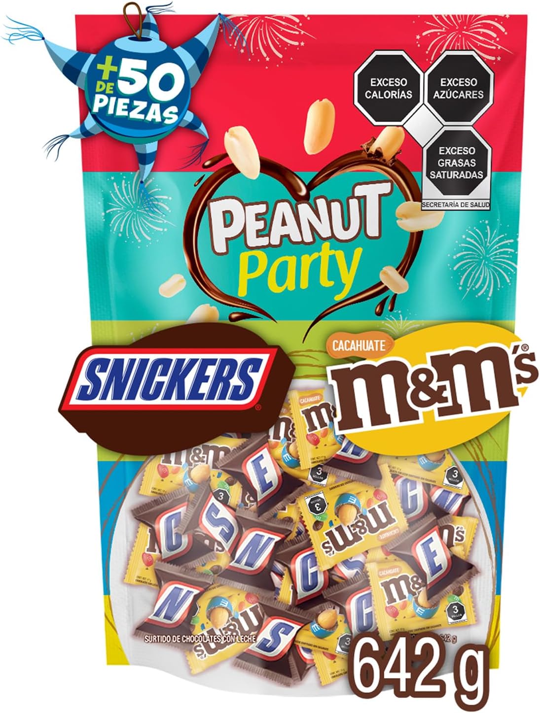 Mars mix de chocolates Snickers y M&M's, Peanut Lovers 642g : Amazon ...