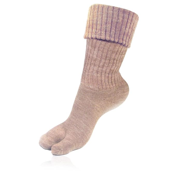 Bonjour Woolen Thumb Socks for Womens in Fawn Colors_BROGWL-17-THUMB ...