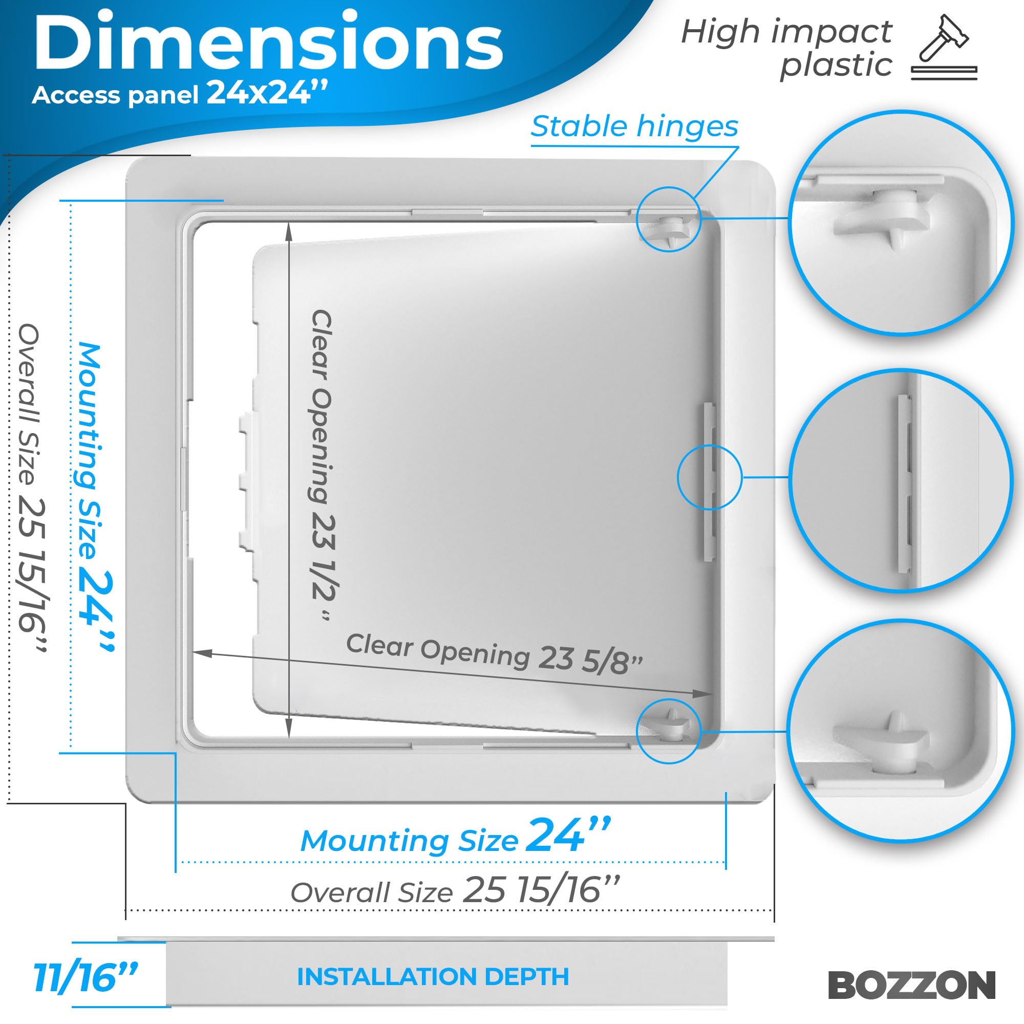Snapklik.com : Access Panel For Drywall - 24x24 Inch Wall Hole Cover ...