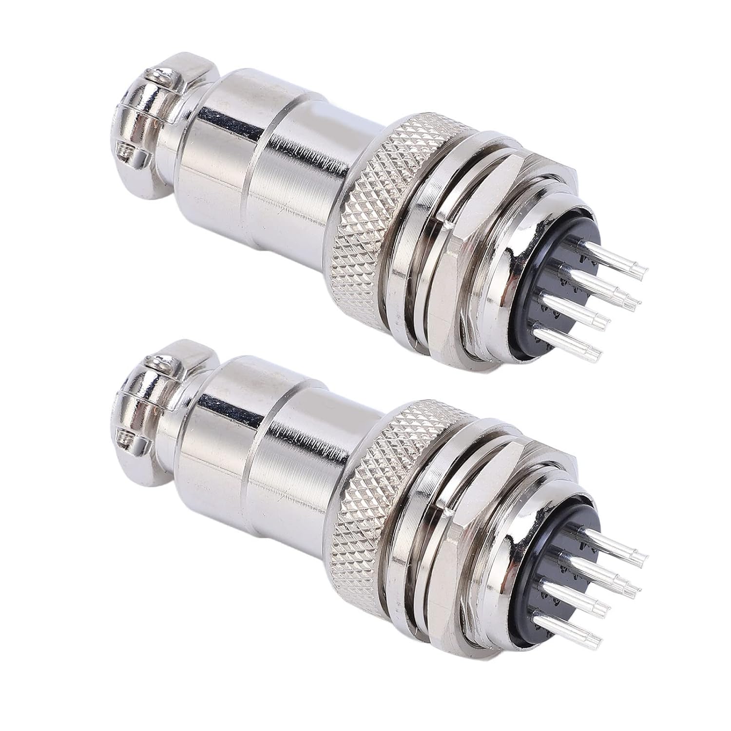 Aviation Connector, Aviation Wire Connector Plug 2PCS Zinc Alloy Shell ...