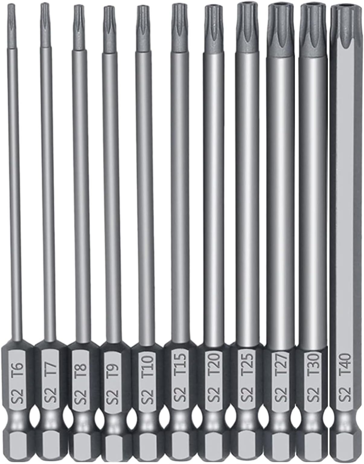 11Pcs 100mm Star Screwdriver Set Security Bit Set Security Screwdriver ...