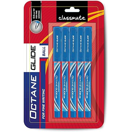 Classmate Octane Flo Blue Ball Pen - Pack of 2 (20 + 2 pens) : Amazon ...