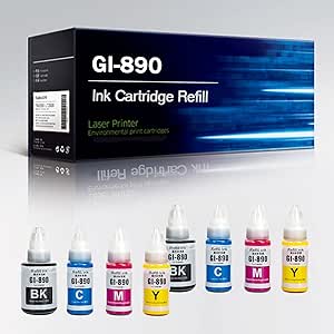 Amazon.com: INKMHZTK GI-890 Ink Cartridge Refill Compatible for Canon ...