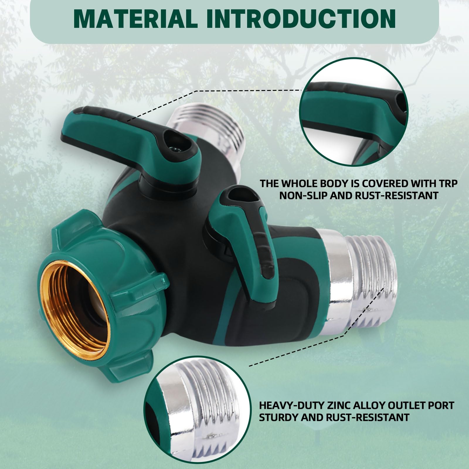 Snapklik.com : Water Splitter 2 Way Heavy Duty