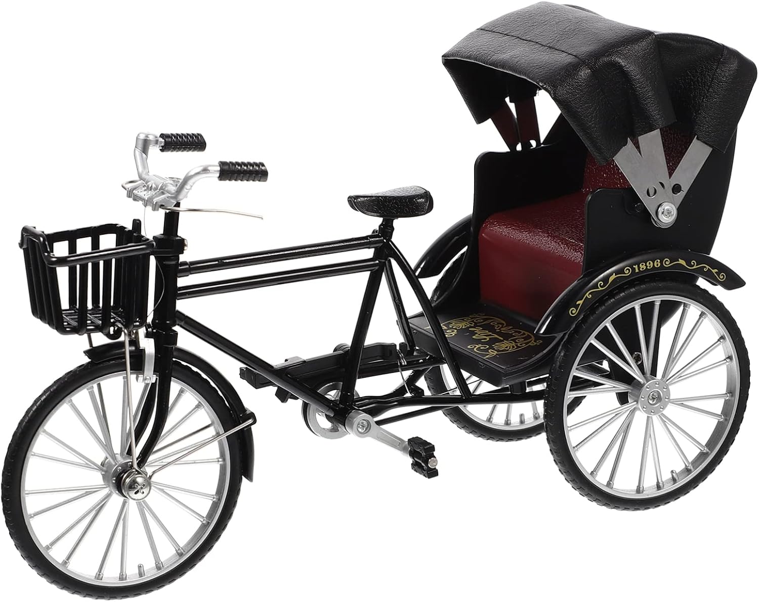 Amazon.com: FOMIYES Vintage Home Decor Retro Rickshaw Figurine Vintage ...