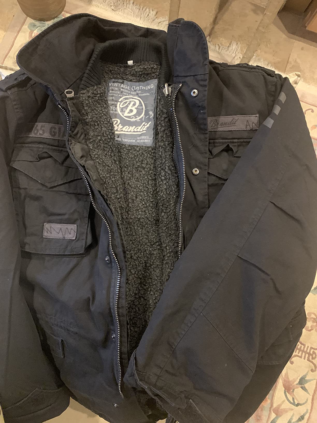 $26/mo - Finance Brandit Men's M-65 Giant Jacket - Camel | Buy Now, Pay ...
