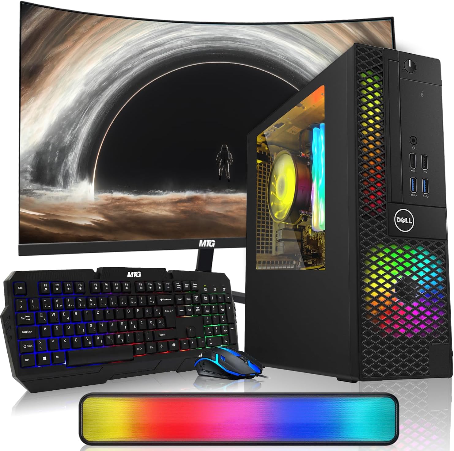 Amazon.com: Dell Desktop PC Gaming Bundle - Core i7, 16GB RAM, 1TB SSD ...