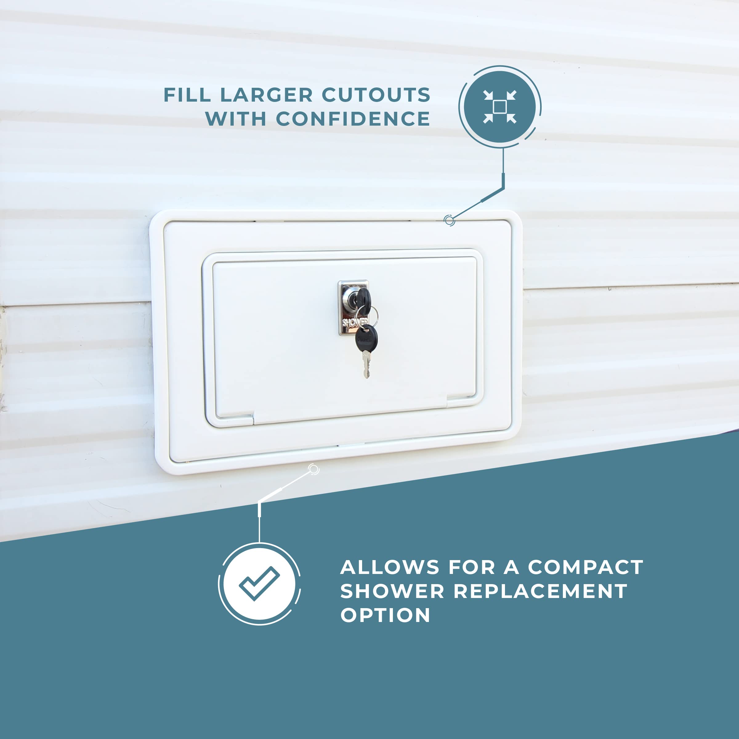 Fontana Shower Replacement ITC Fontana RV Exterior Shower Kit White ...