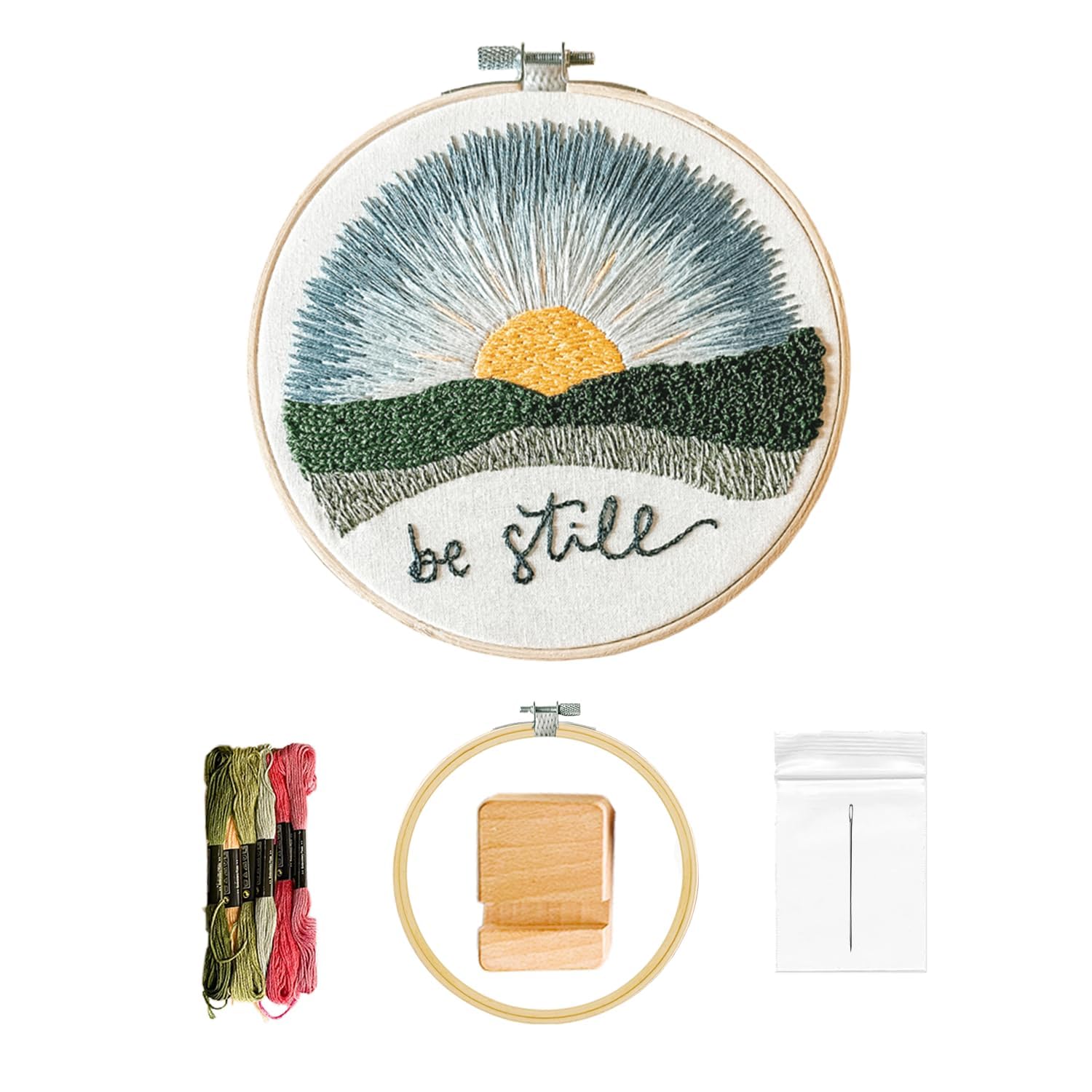 Amazon.com: Elly & Grace, Christian Easy Embroidery Kit for Beginners ...