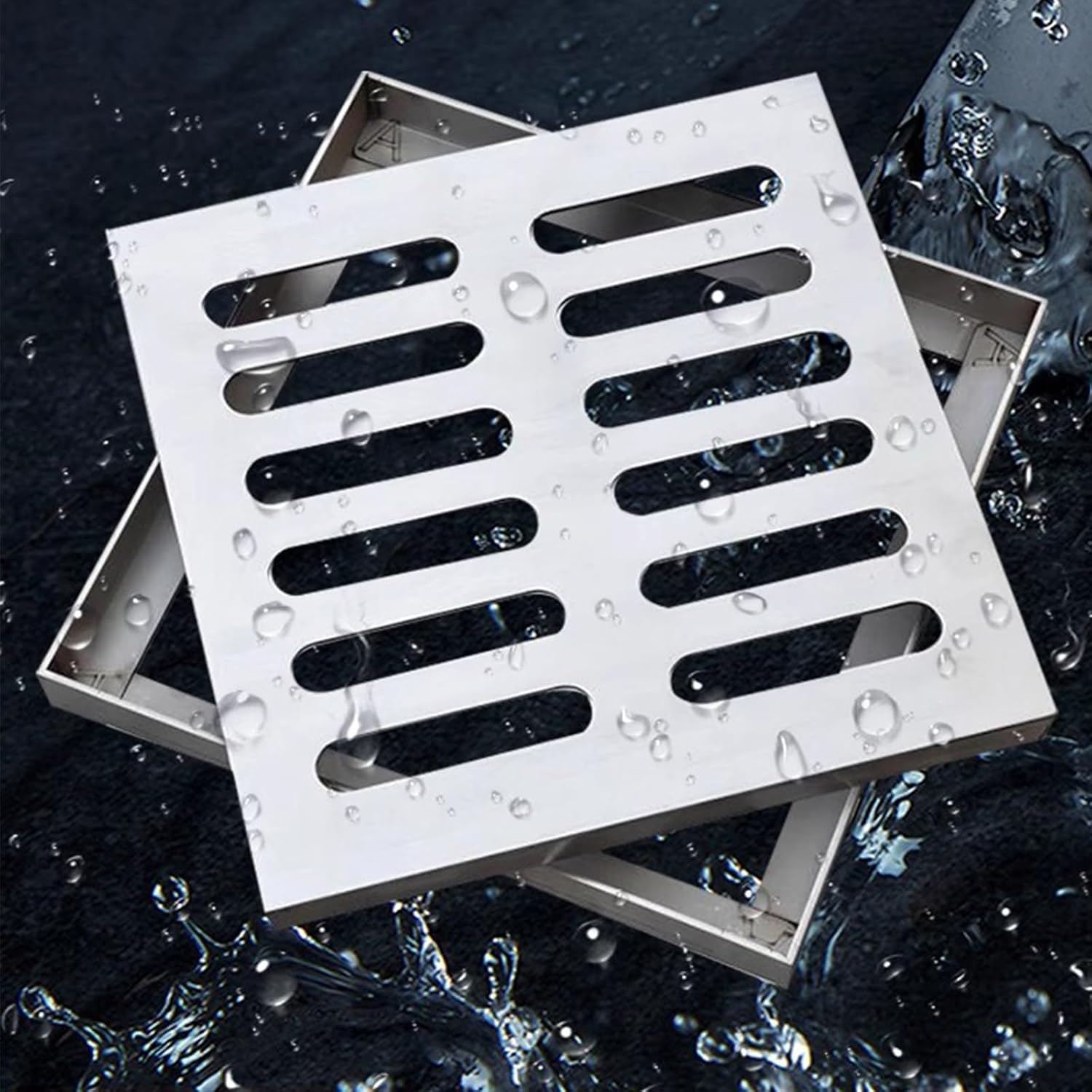 Outdoor Drainage Covers Sewer Grates Grid, Square Gully Grid Channel ...
