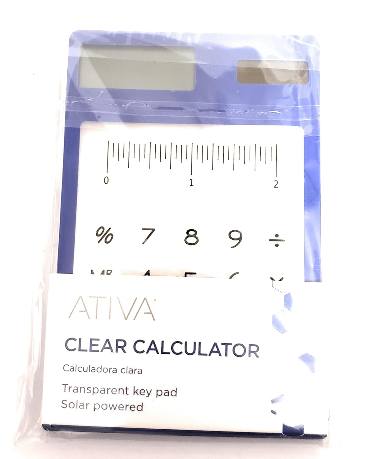 Ativa Clear Solar Powered Calculator (Blue) : Amazon.in: Office Products