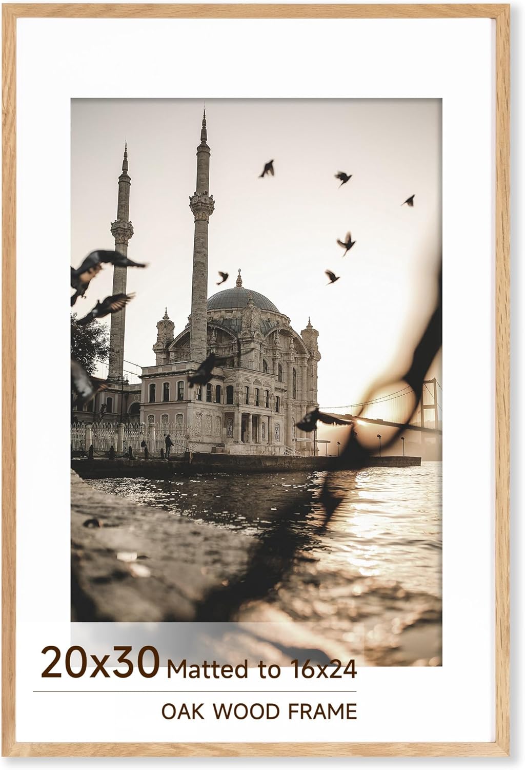 Amazon.com - Axeman 20x30 Oak Wood Picture Frame, Minimalist 20x30 ...