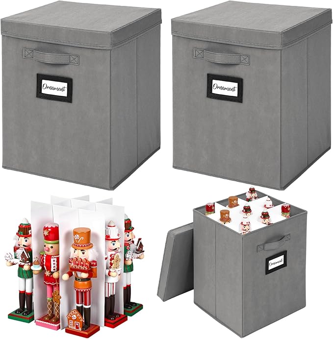 Amazon.com: Wesnoy 2 Pack 16 Inch Large Christmas Nutcracker Storage ...