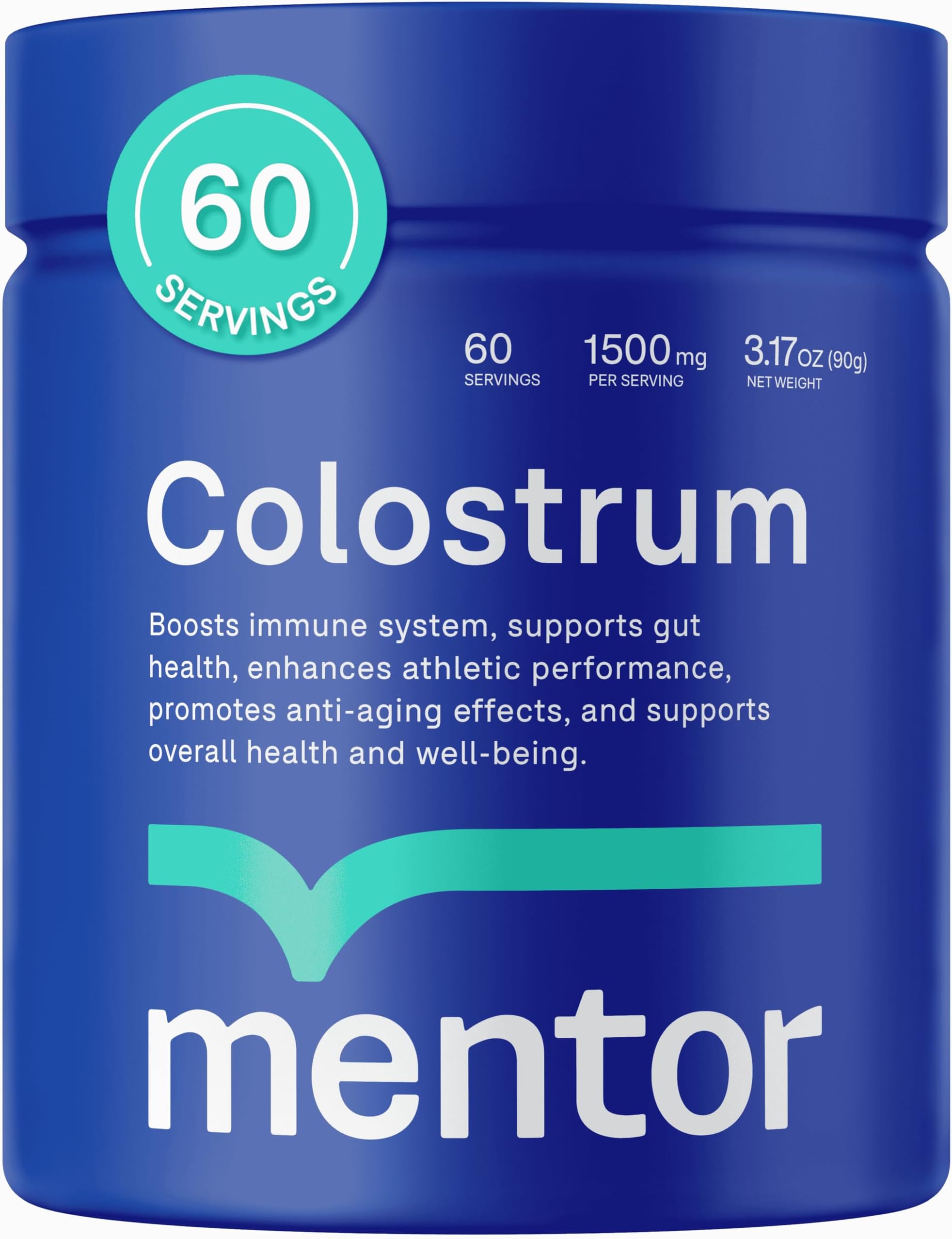 Amazon.com: Mentor Colostrum Powder Supplement for Humans - Organic ...