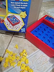 Amazon.com: Hasbro Gaming Perfection Plus 2-Player Duel Mode Popping ...