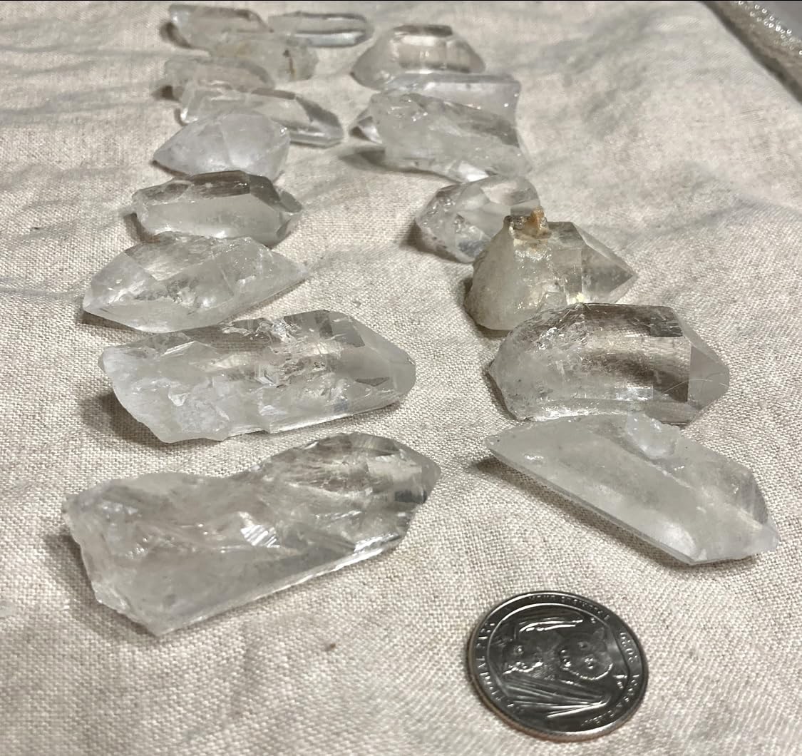 Amazon.com : Zentron Crystal Collection: Natural Clear Quartz Points ...