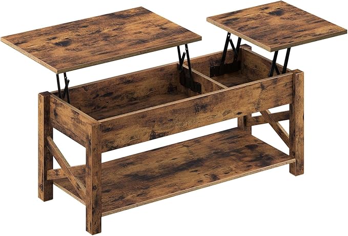 Amazon.com: Rolanstar Lift Top Coffee Table, 43.8" Coffee Table with ...