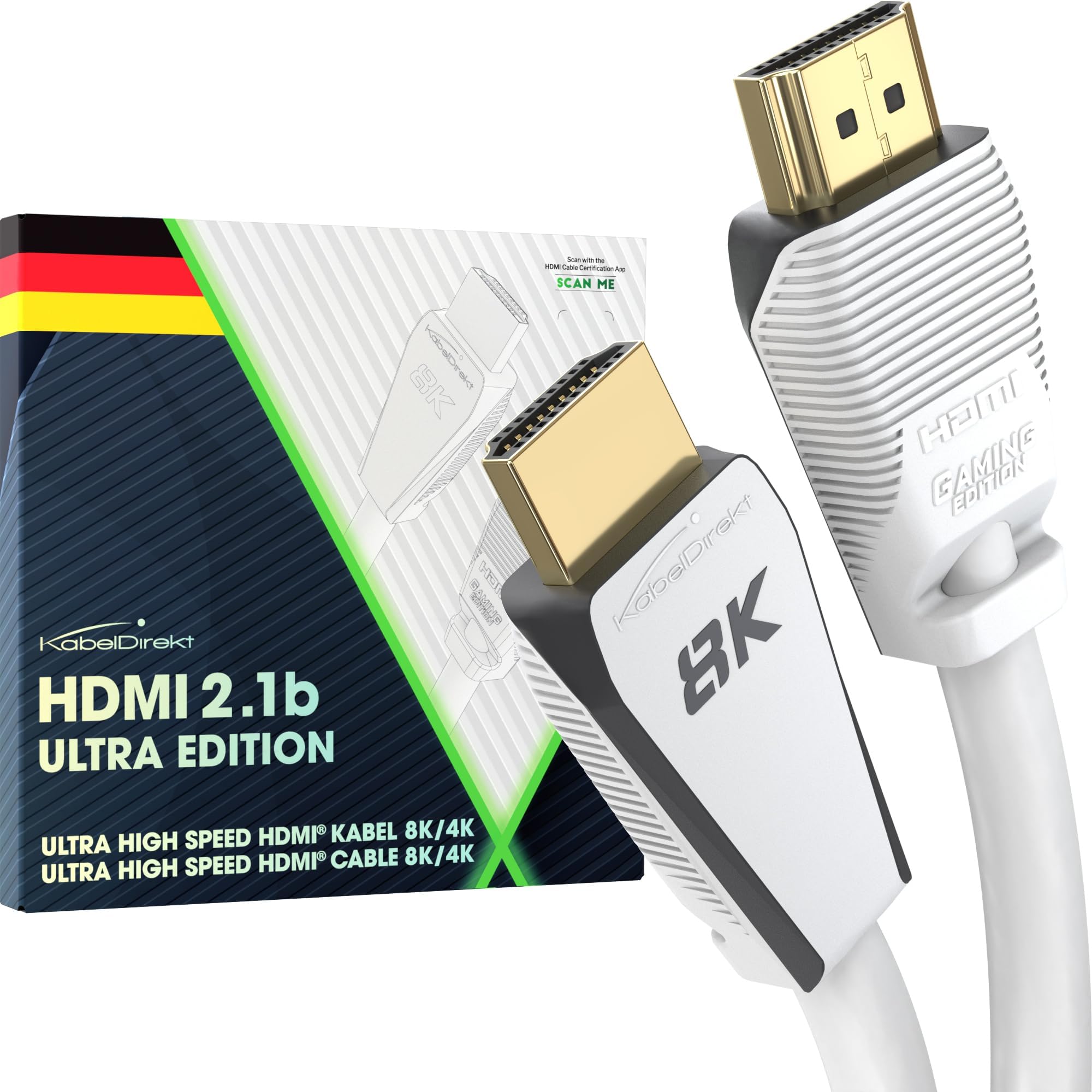 8K HDMI Cable, HDMI 2.1 b, certified Ultra Edition for maximum ...