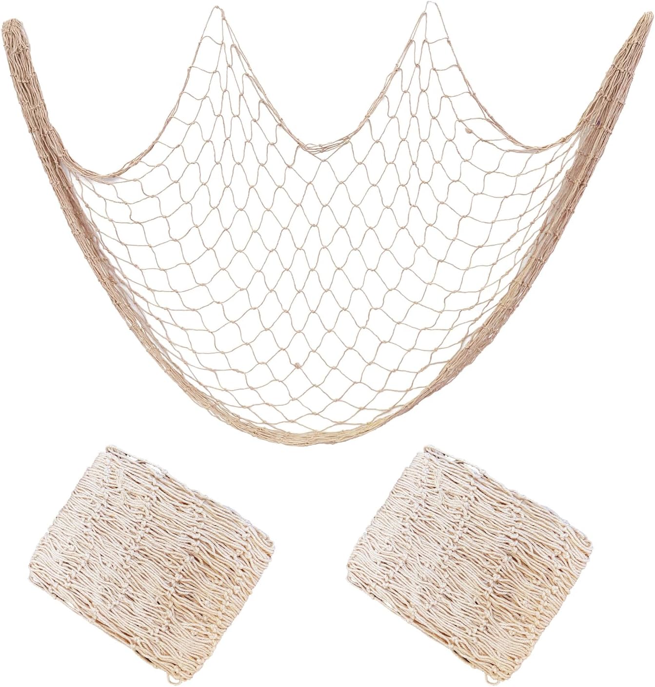 Amazon.com: Ecjiuyi 2 Pack Decorative Fishing Net 80x40inch, Wall Photo ...