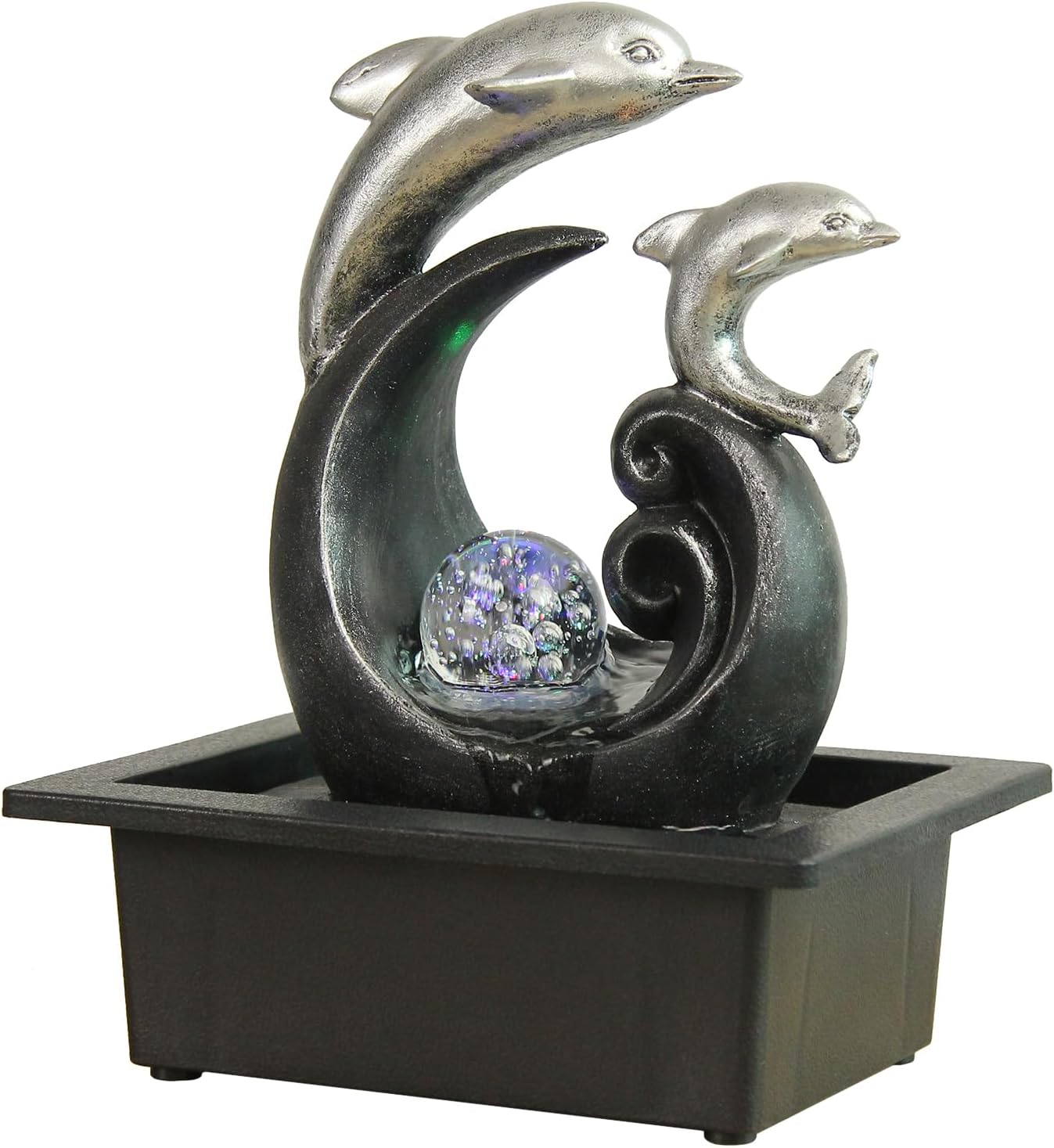 Amazon.com: TiCin Tabletop Water Fountain, Spinning Ball Light Fountain ...