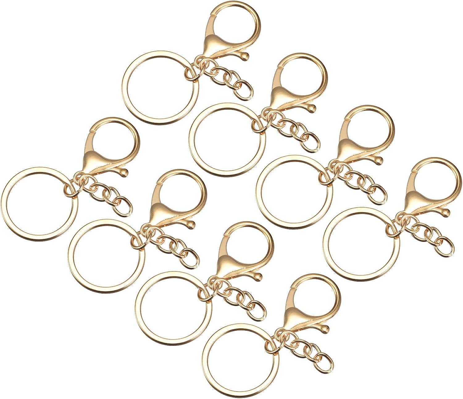 Amazon.com: uxcell 63mm Lobster Claw Clasps with Key Rings & Chain for ...