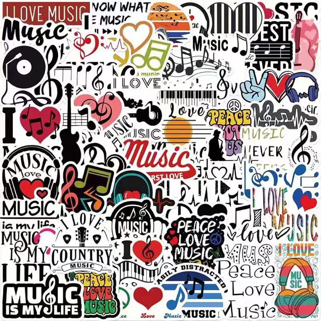 Amazon.com: 50PCS Marching Band Stickers,Water Bottle Laptop Stickers ...