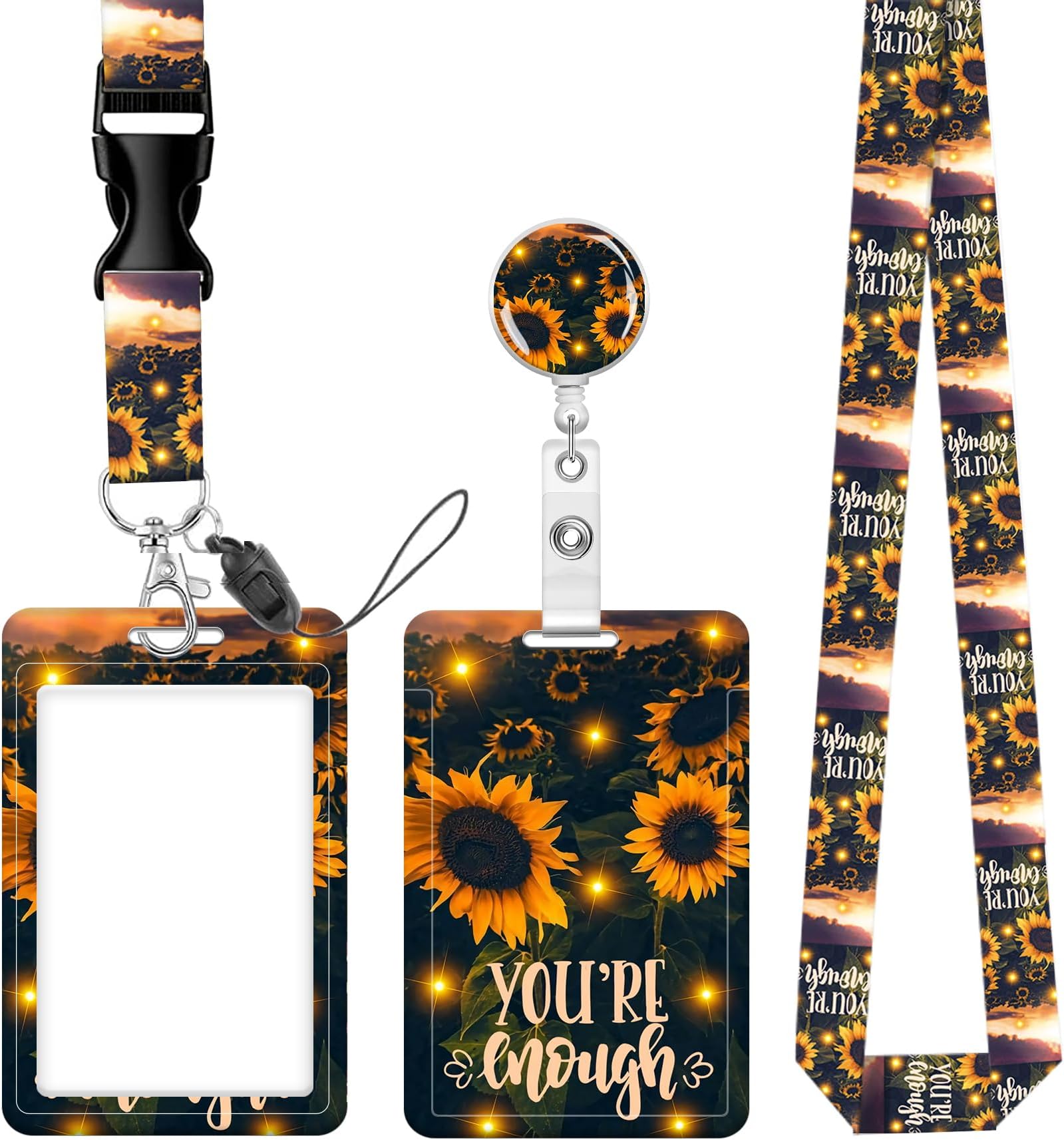 Amazon.com : Badge Reels Retractable with Carabiner Reel Clip, ID Name ...